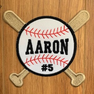 Custom Baseball Patch Custom Softball Patch Personalized Baseball Patch ...