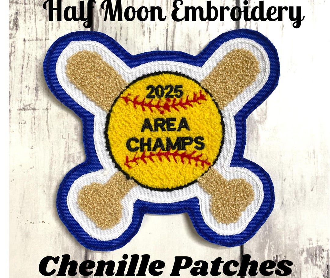 Chenille Softball Letterman Jacket Patch | Chenille Baseball Letterman ...