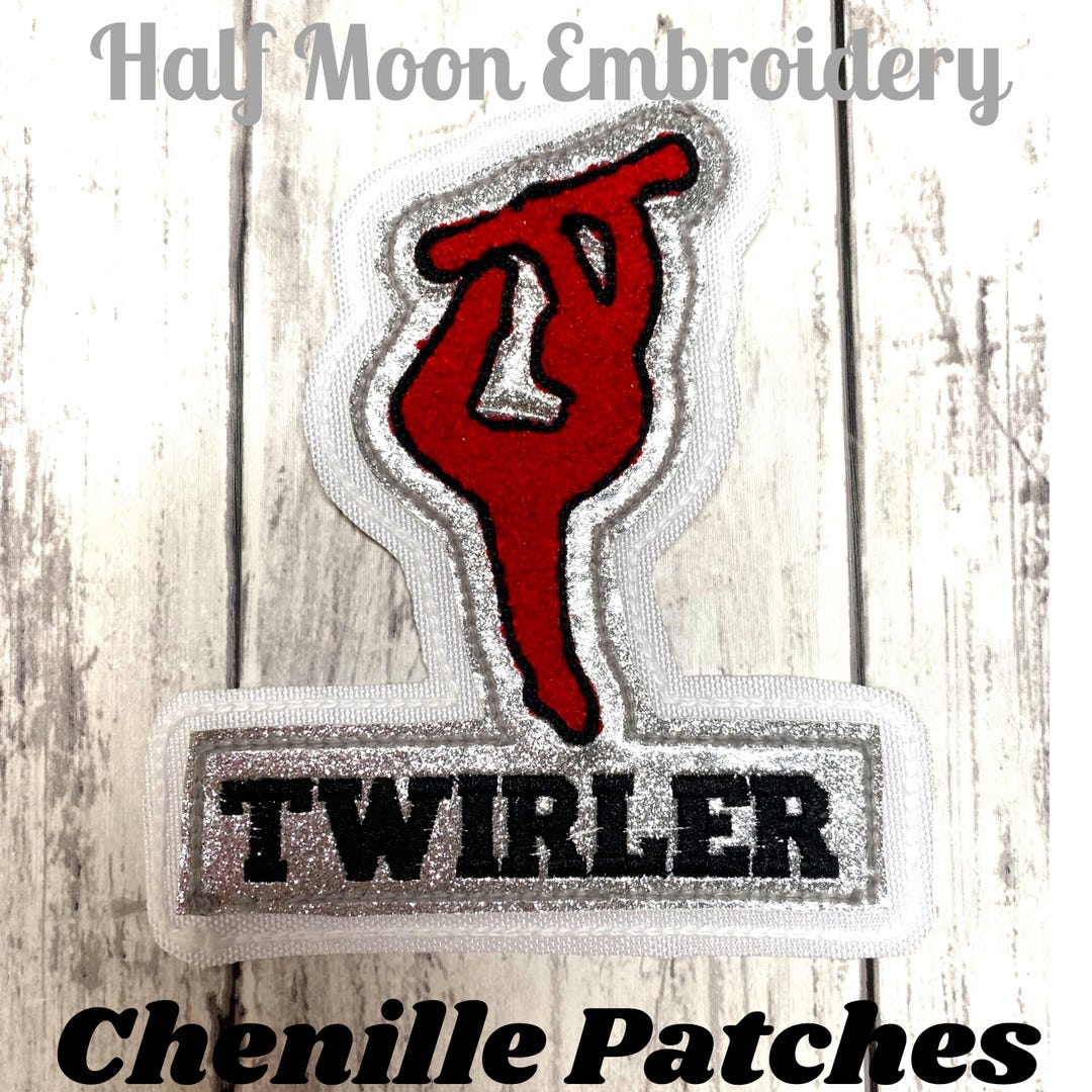 Chenille Twirling Letterman Jacket Patch | Personalized Chenille Twirler Letterman Jacket Patch ...