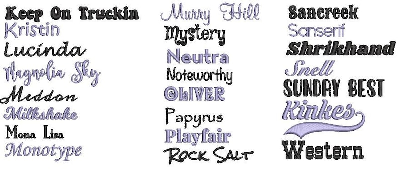 Custom Name Embroidery Design Name Digitized Letters - Etsy