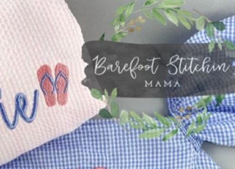 BOGO FREE! Mini Flip Flops Embroidery Design | Small Flip Flops | Mini ...