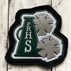 Megaphone Letterman Jacket Patch | Cheerleader Letterman Jacket Patch ...