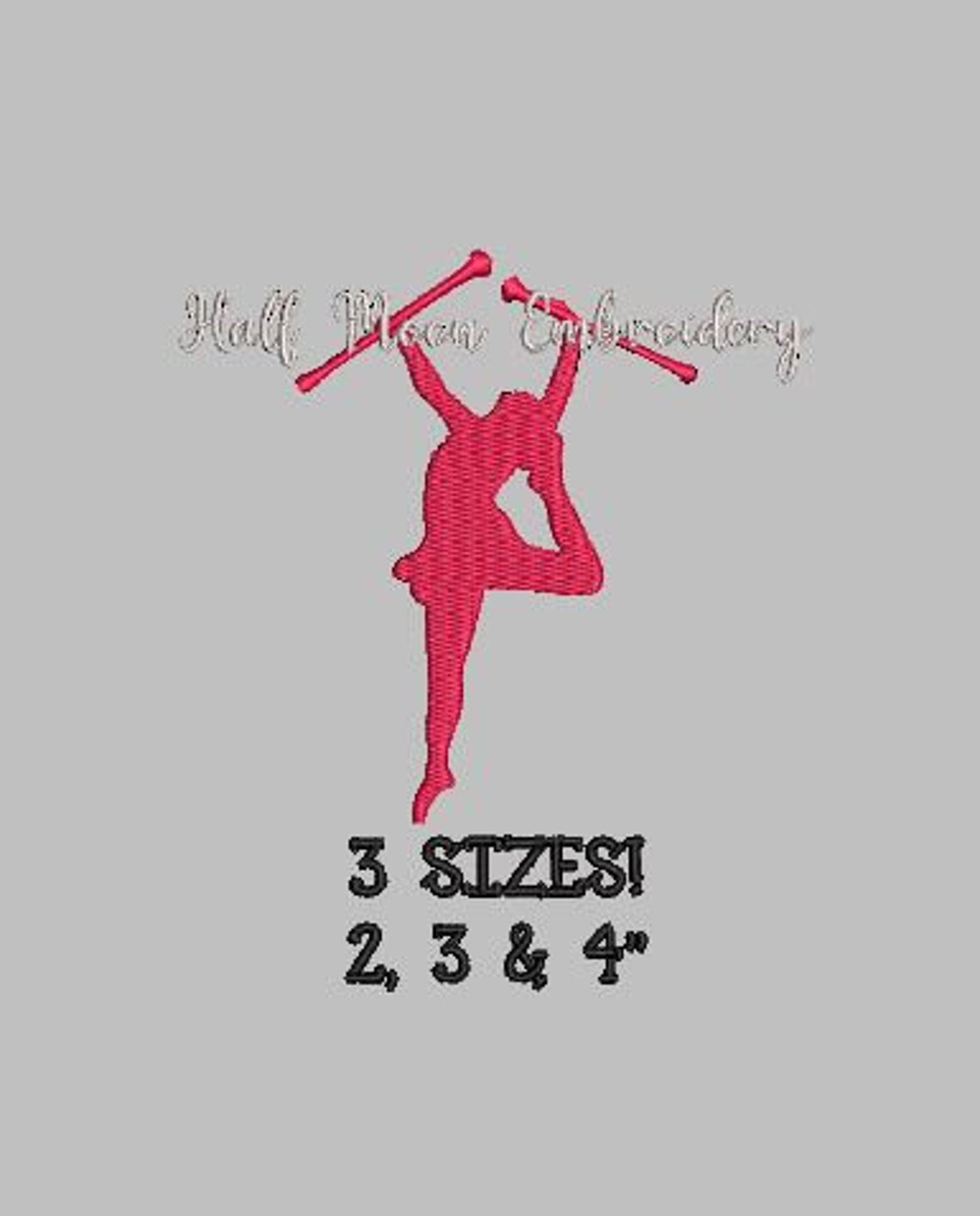 BOGO Free Mini Twirler Embroidery Design Small Twirler | Etsy