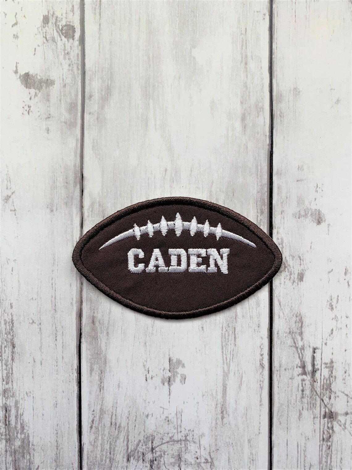 Personalized Football Patch Monogram Patch Monogram Football Patch ...