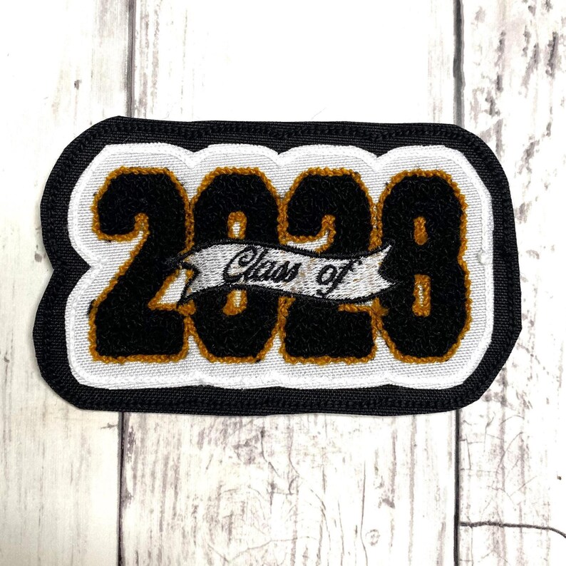 Graduation Year Letterman Jacket Patch | Chenille Class of 2025 Jacket Patch | Graduation Year ...