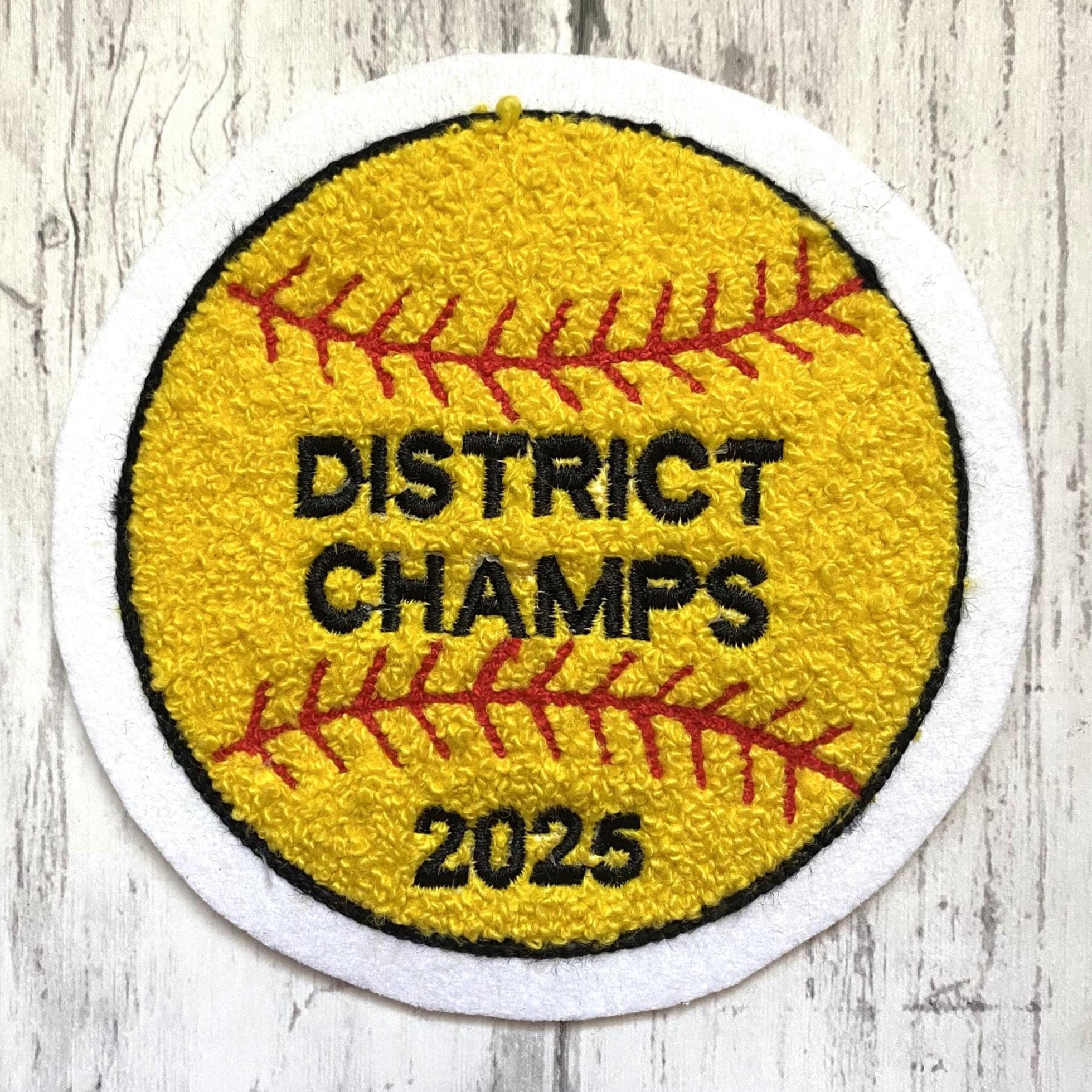 Personalized Softball Letterman Jacket Patch | Chenille Softball Patch ...