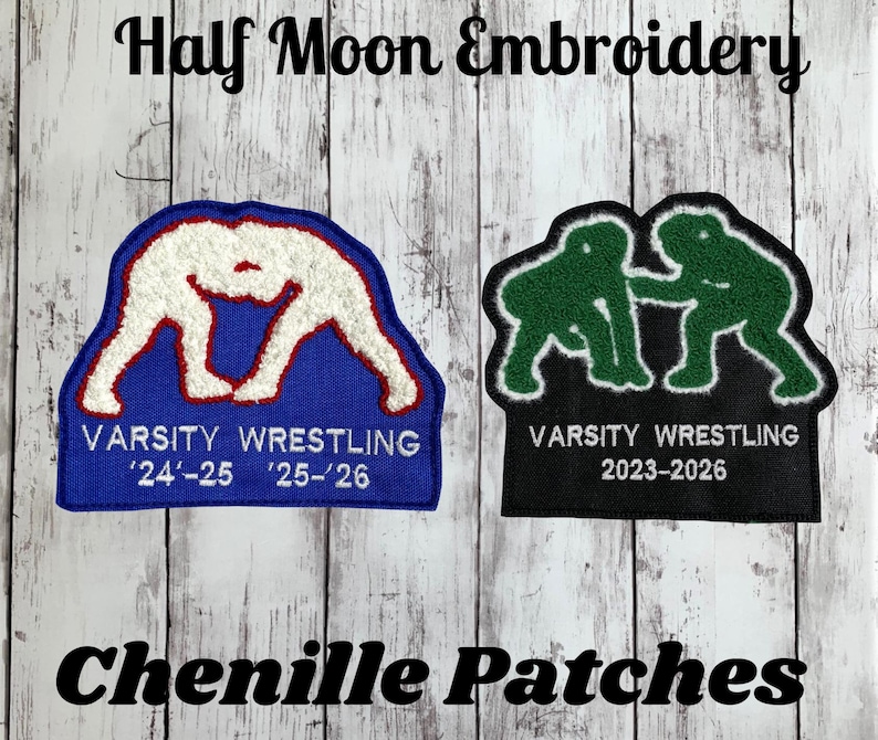 Personalized Wrestling Letterman Jacket Patch | Chenille Wrestling ...