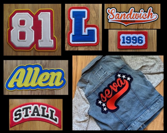 Name Patch Letterman Jacket Patch Cheer Patch Mascot | Etsy