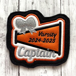 Cheerleading Letterman Jacket Patch | Megaphone Letterman Jacket Patch | Personalized ...