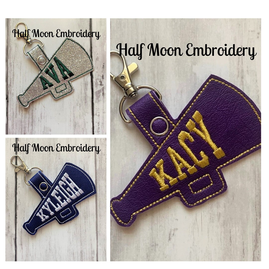 Personalized Megaphone Keychain | Personalized Megaphone Bag Tag ...