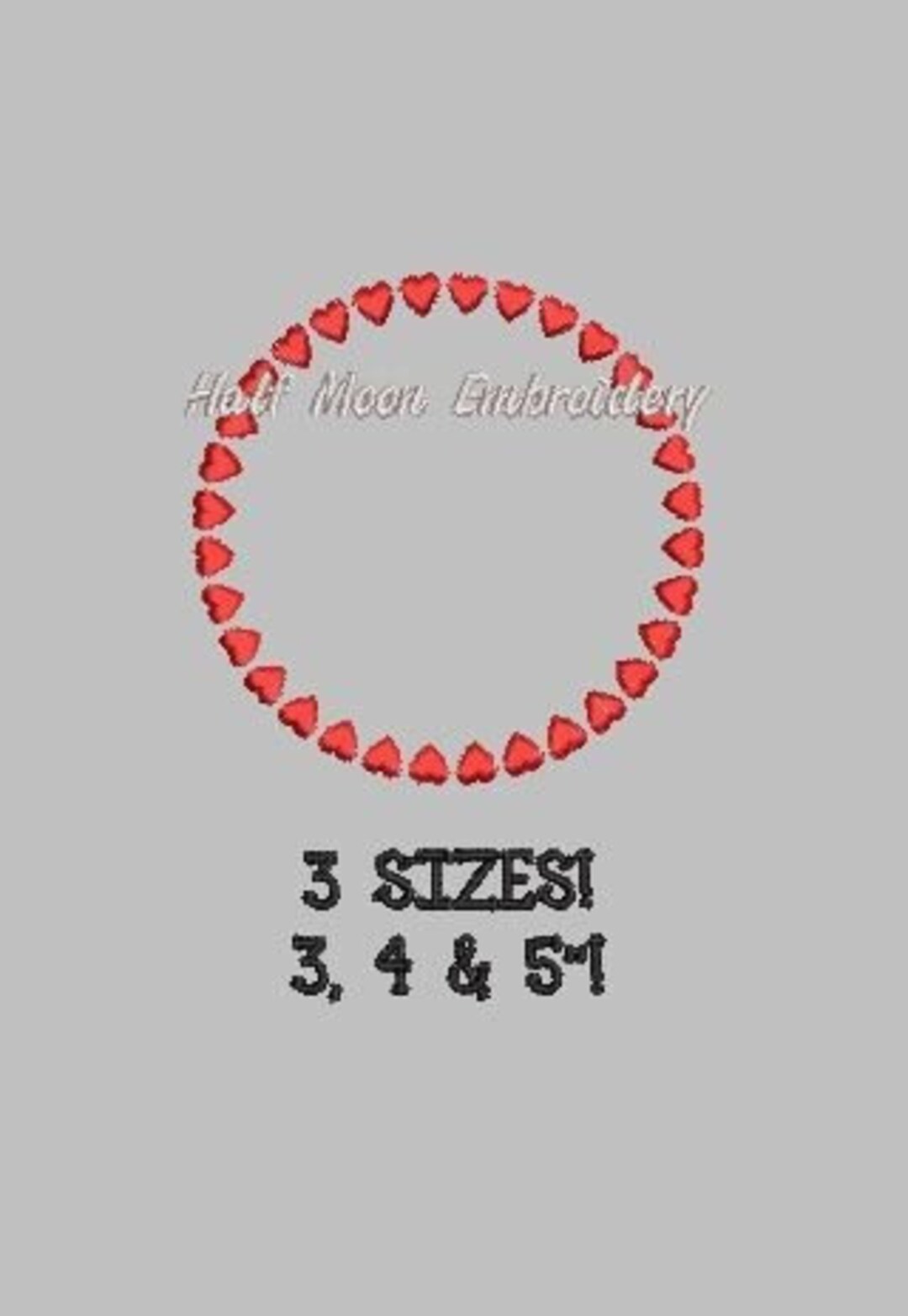 BOGO Free! Heart Border Embroidery Design | Heart Circle Border ...
