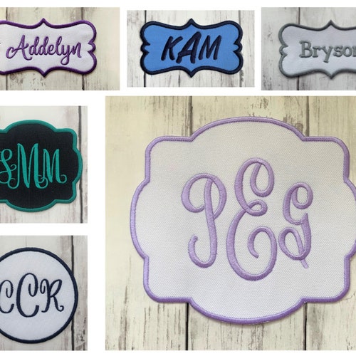 Personalized Patch Monogram Patch Custom Patches Iron on - Etsy