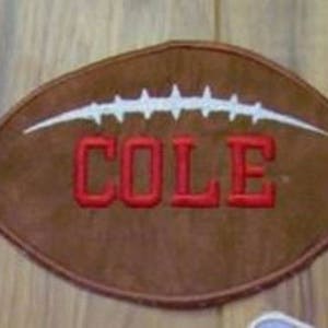 Personalized Football Patch Monogram Patch Monogram Football Patch ...