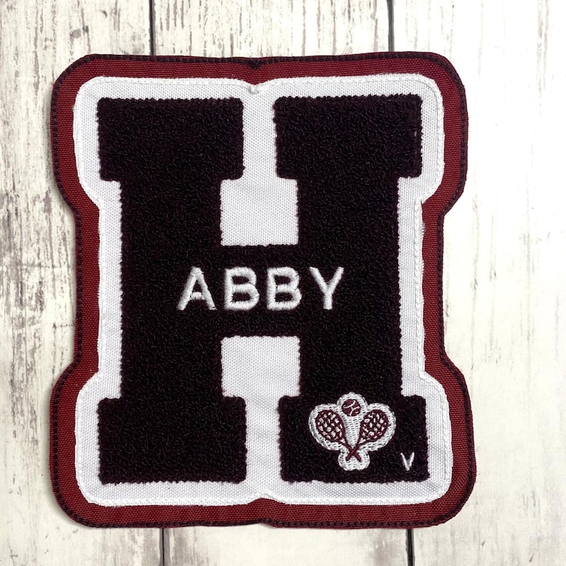 Chenille Varsity Letter for Letterman Jacket Patch | Personalized ...
