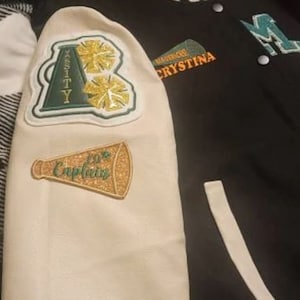 Megaphone Letterman Jacket Patch | Cheerleader Letterman Jacket Patch ...
