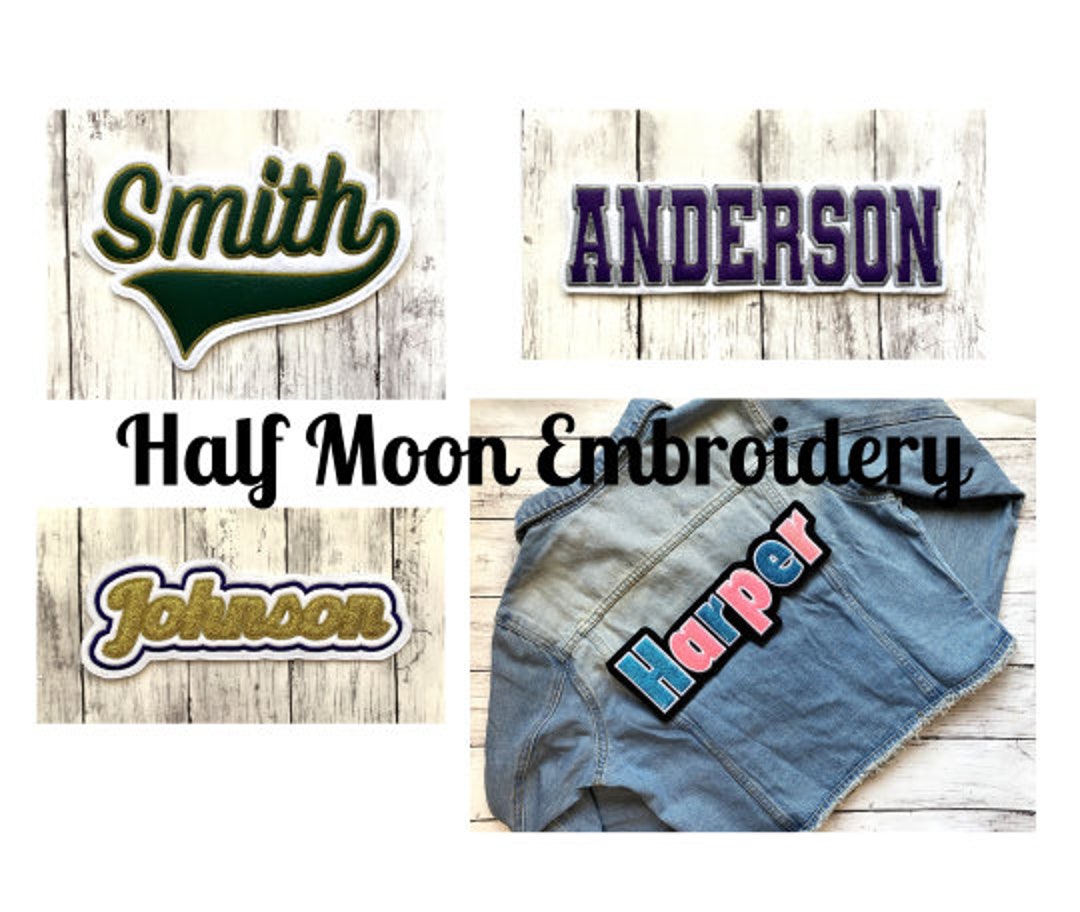 Personalized Letterman Jacket Name Patch Custom Jacket Patches Vinyl ...