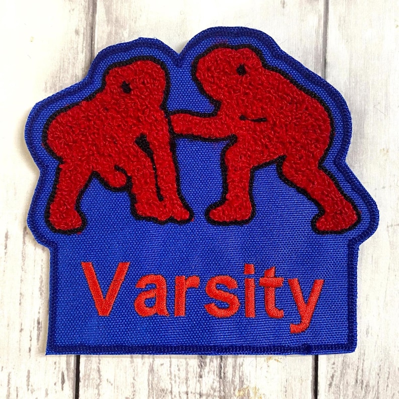 Personalized Wrestling Letterman Jacket Patch | Chenille Wrestling ...