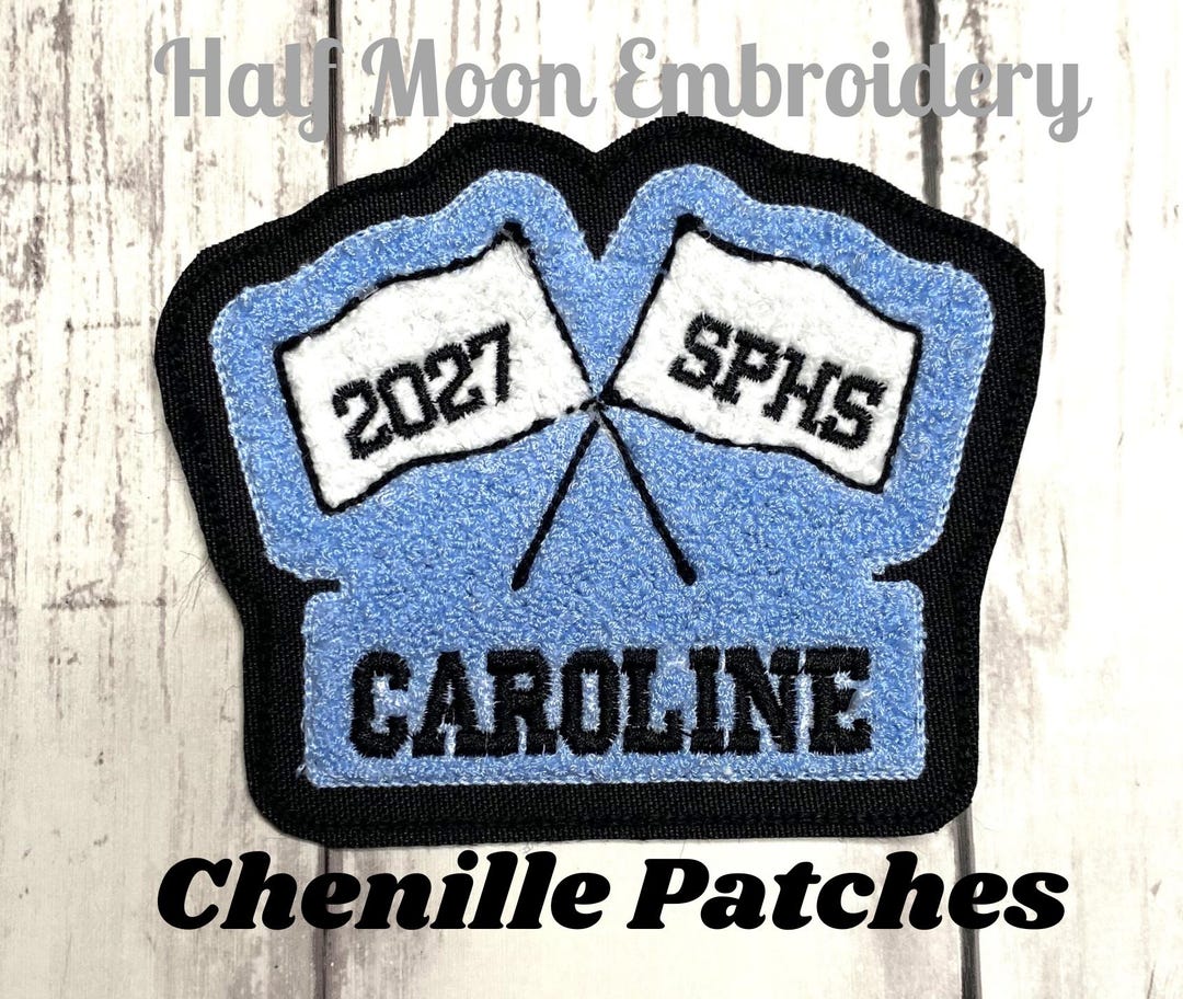 Chenille Color Guard Letterman Jacket Patch | Personalized Chenille ...