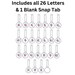ITH Floral Letter Snap Tab Embroidery Design | ITH Monogram Key Fob ...