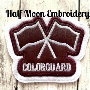 Color Guard Letterman Jacket Patch | Color Guard Flags Patch | Flag ...