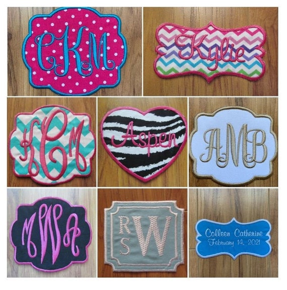 Personalized Patch Monogram Patch Custom Patches Iron On | Etsy