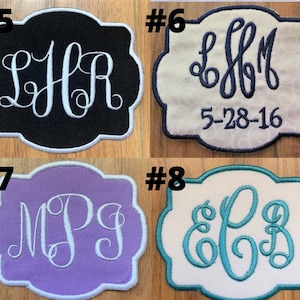 Personalized Patch Monogram Patch Custom Patches Iron on Patches ...
