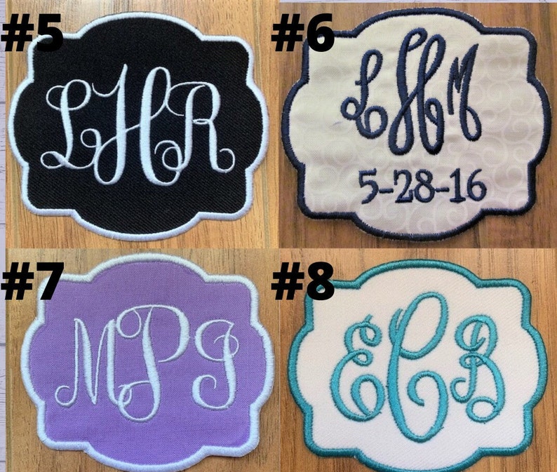 Personalized Patch Monogram Patch Custom Patches Iron on | Etsy