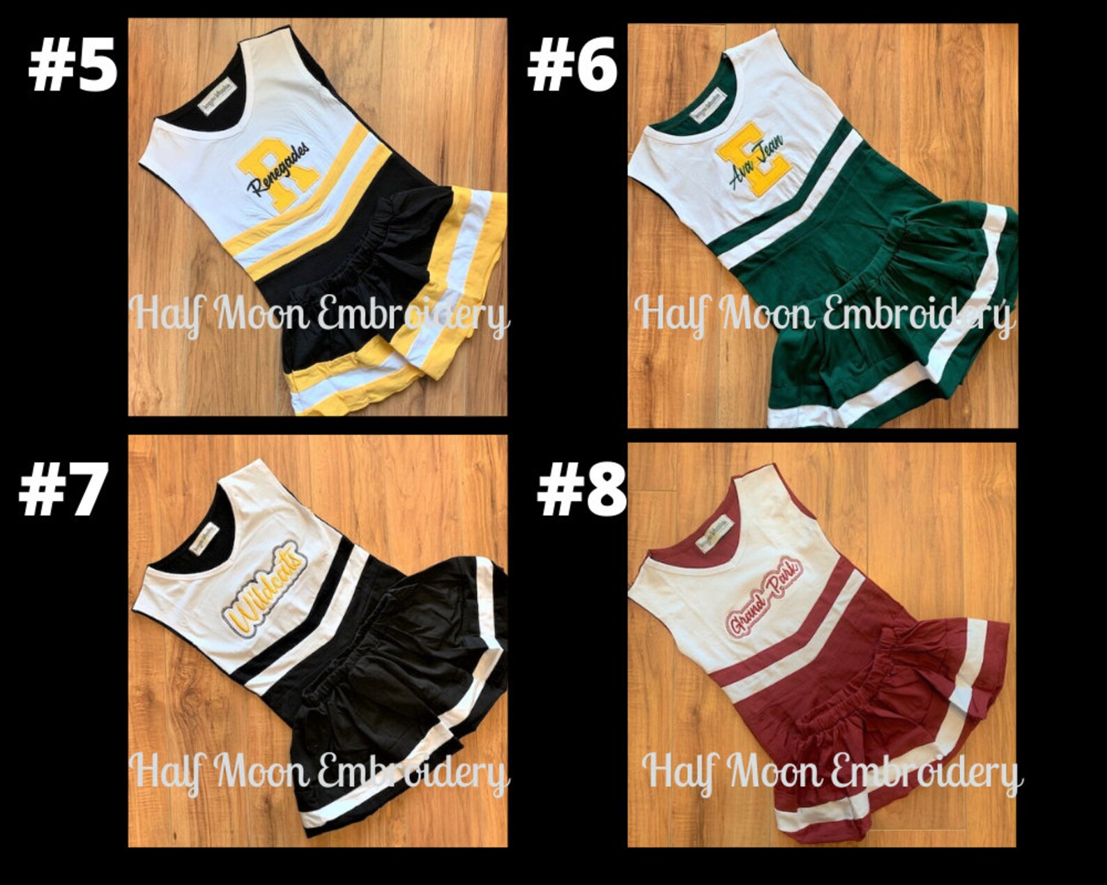 Personalized Cheer Uniforms Girls Cheer Outfits Personalized ...