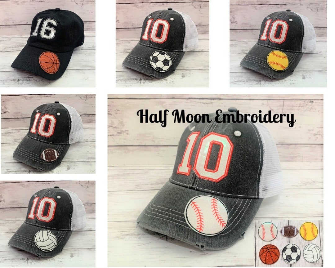 Personalized Baseball Number Cap Custom Number Cap Sports Number Cap ...