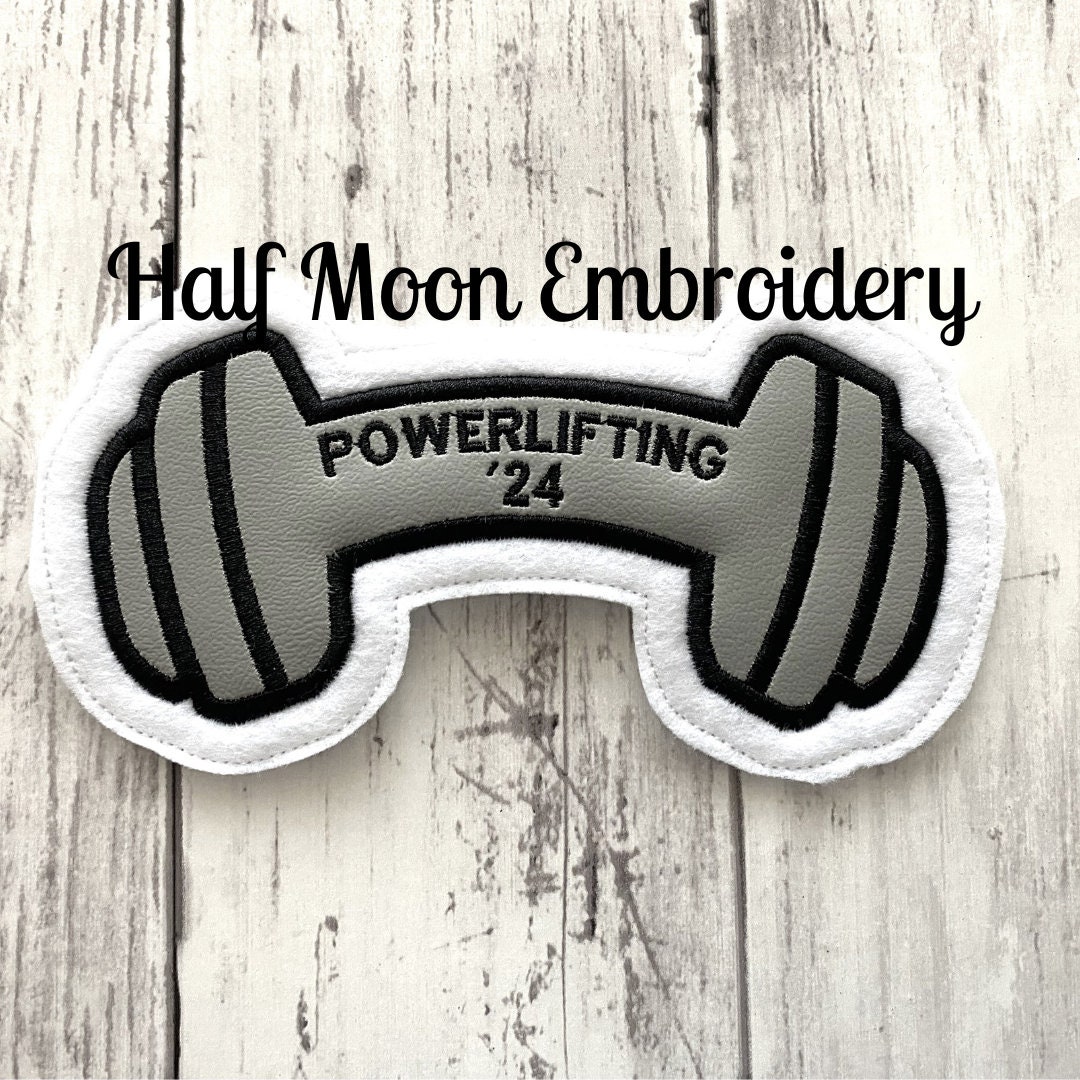 Personalized Powerlifting Letterman Jacket Patch | Weight Lifting ...