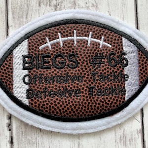 Personalized Football Letterman Jacket Patch | Football Jacket Patch ...