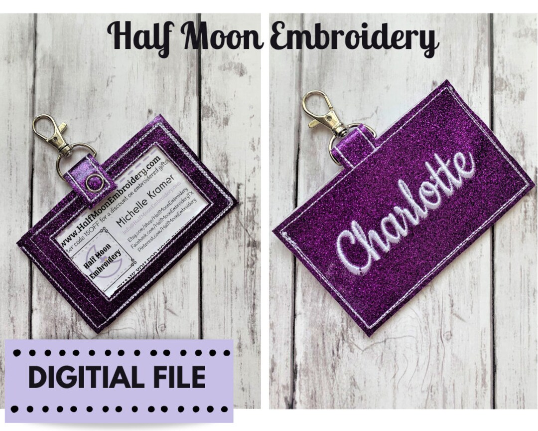 Bogo Free! ITH ID Wallet Embroidery Design | ITH Wallet | Ith Snap Tab ...