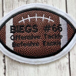 Personalized Football Letterman Jacket Patch Football Jacket Patch ...