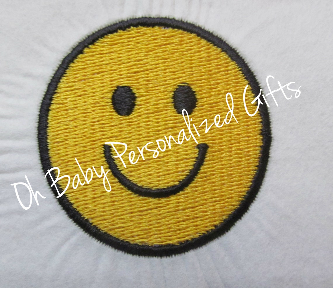 BOGO Free Mini Smiley Face Embroidery Design Mini Happy Face | Etsy
