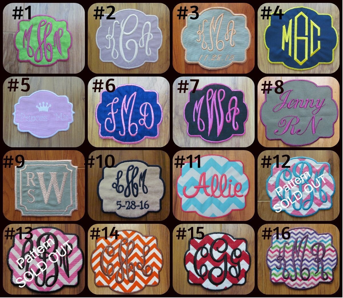 Personalized Patch Monogram Patch Custom Patches Iron On | Etsy