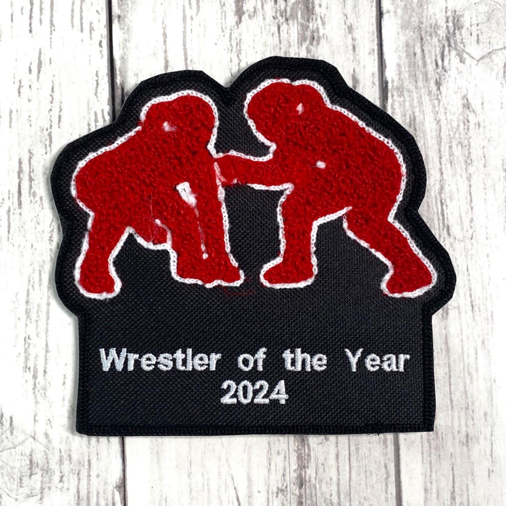 Personalized Wrestling Letterman Jacket Patch | Chenille Wrestling ...