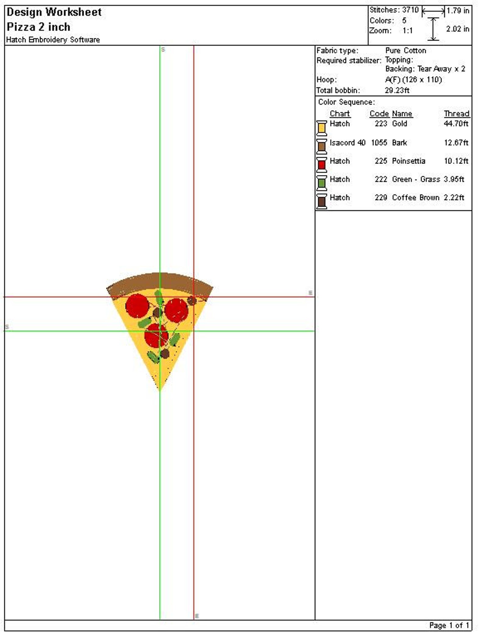 BOGO Free! Mini Pizza Embroidery Design | Small Pizza | Pizza Slice ...