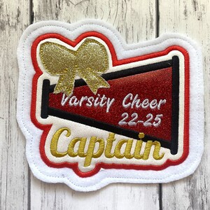 Cheerleading Letterman Jacket Patch Megaphone Letterman Jacket Patch ...