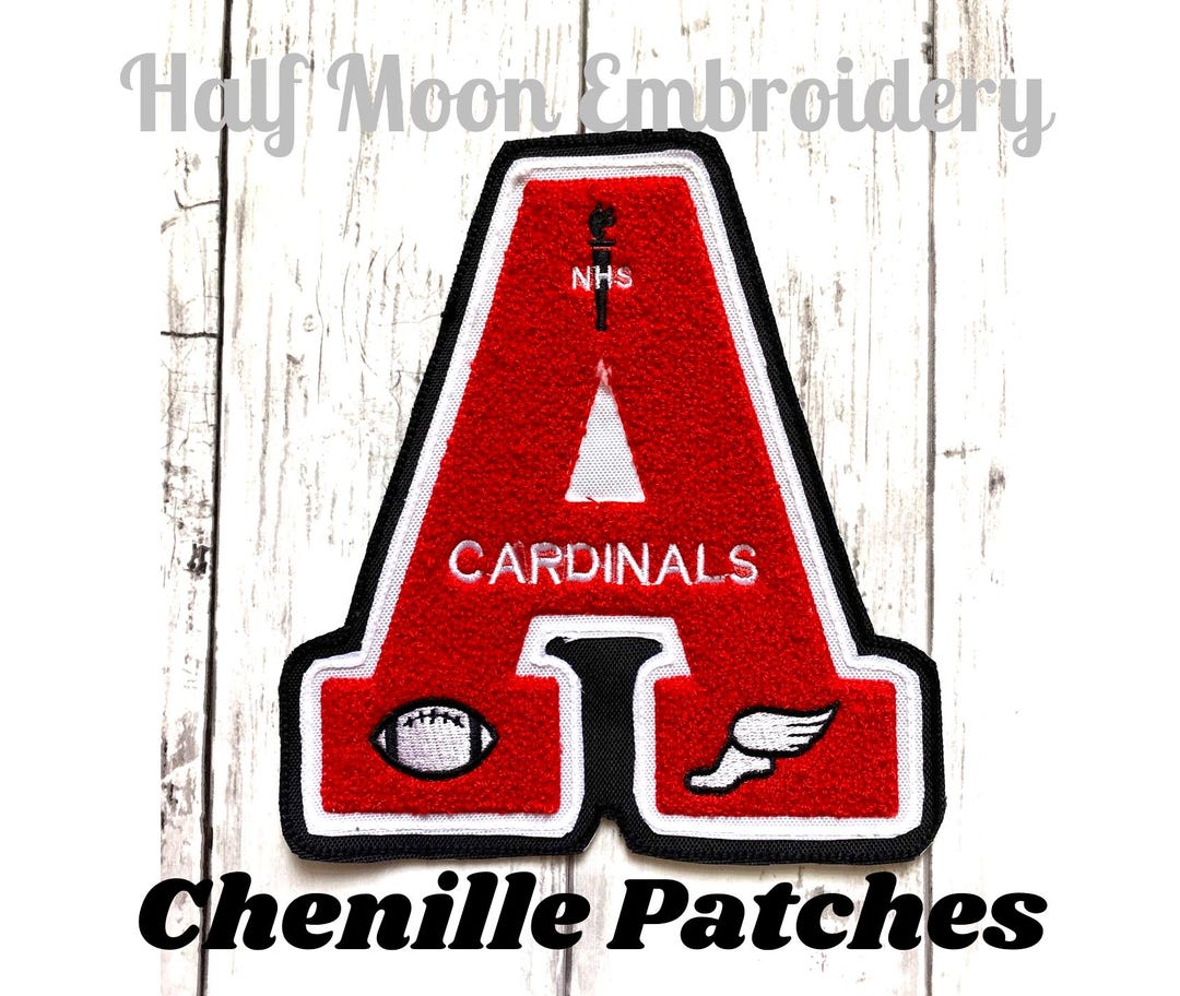 Chenille Varsity Letter for Letterman Jacket Patch | Personalized ...
