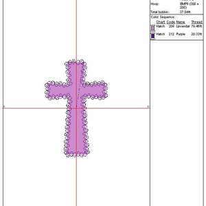 BOGO Free Mini Cross Embroidery Design Small Cross Mini | Etsy