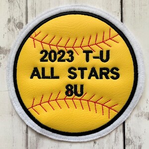 Personalized Softball Letterman Jacket Patch | Softball Jacket Patch ...