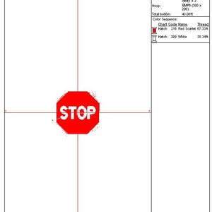 BOGO Free! Mini Stop Sign Embroidery Design Small Stop Sign Stop Sign ...