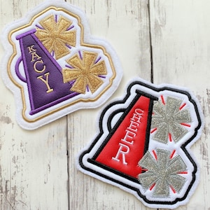 Megaphone Letterman Jacket Patch | Cheerleader Letterman Jacket Patch ...