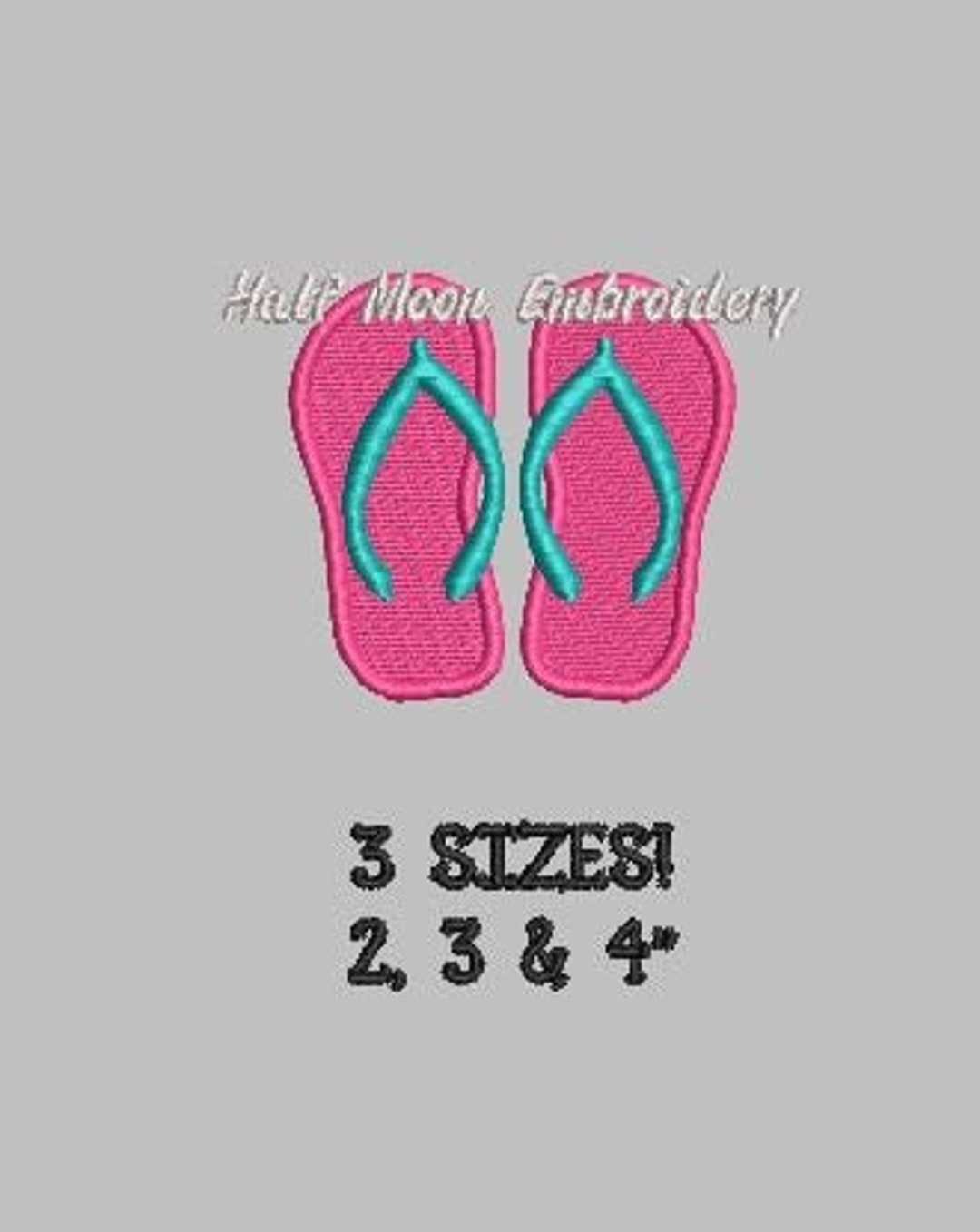 BOGO FREE! Mini Flip Flops Embroidery Design | Small Flip Flops | Mini ...