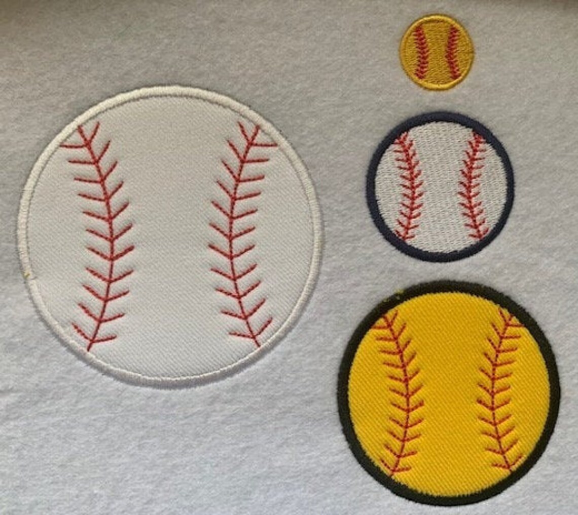BOGO Free Mini Baseball Embroidery Design Small Baseball | Etsy