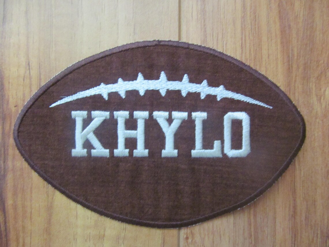 Personalized Football Patch Monogram Patch Monogram Football Patch ...