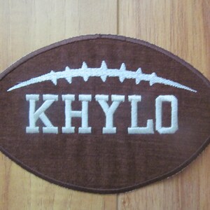 Personalized Football Patch Monogram Patch Monogram Football Patch ...