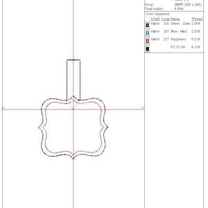 Bogo Free! ITH Monogrammed Snap Tab Embroidery Design | ITH Monogram ...