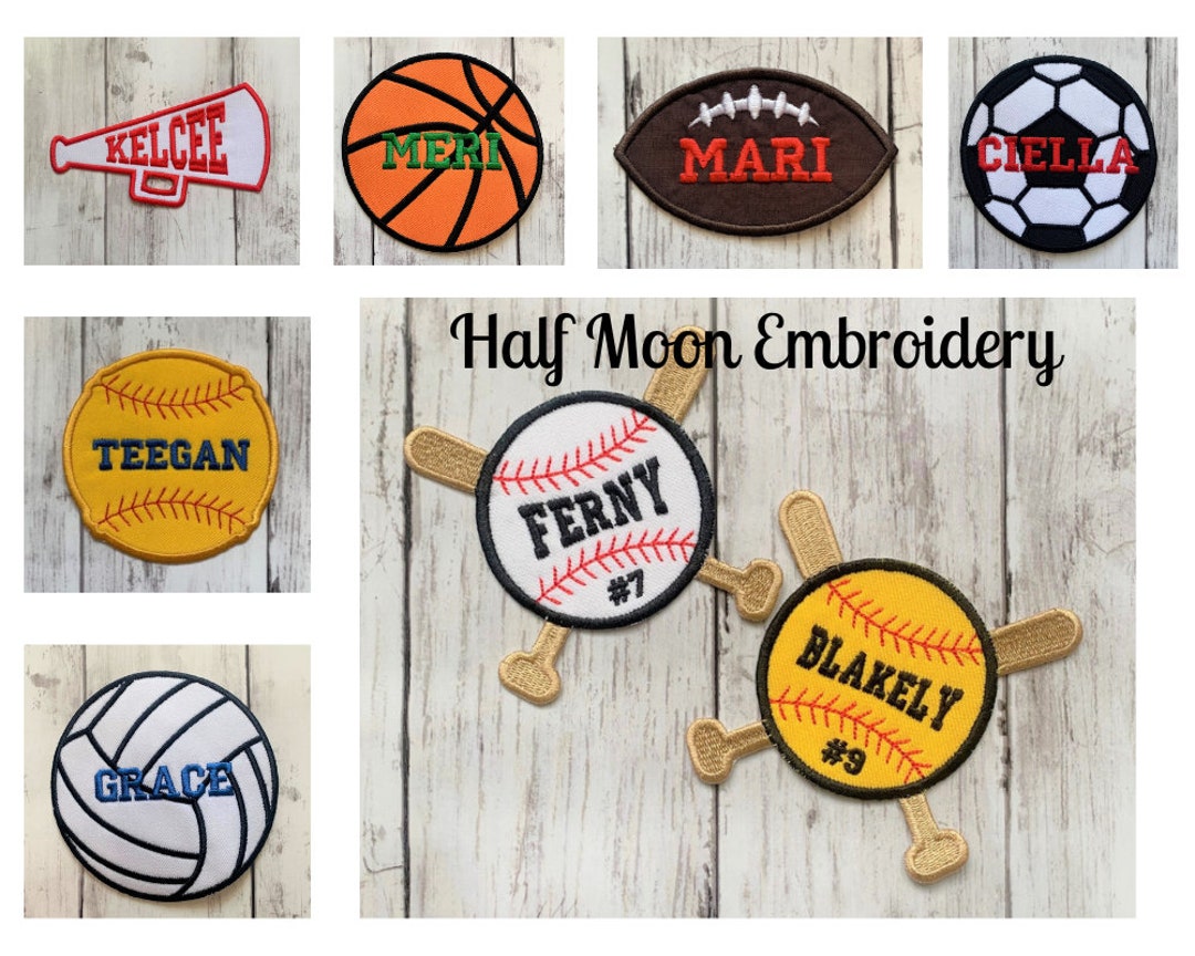 Personalized Sports Patch Custom Baseball Patch Custom Volleyball Patch ...