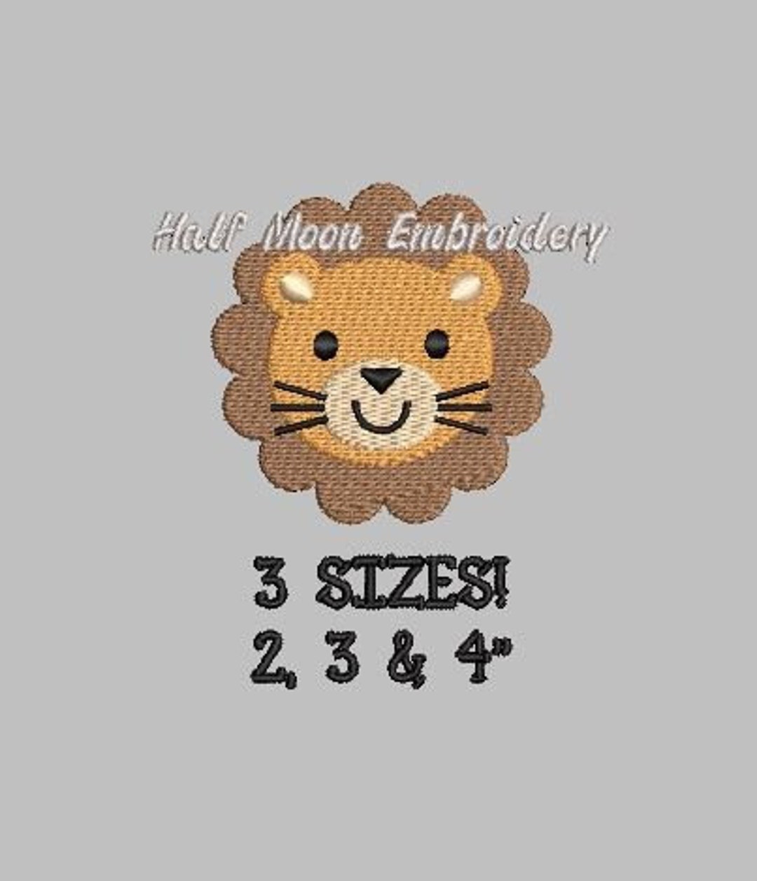 BOGO Free! Mini Lion Face Embroidery Design | Small Lion Face Mini Lion ...